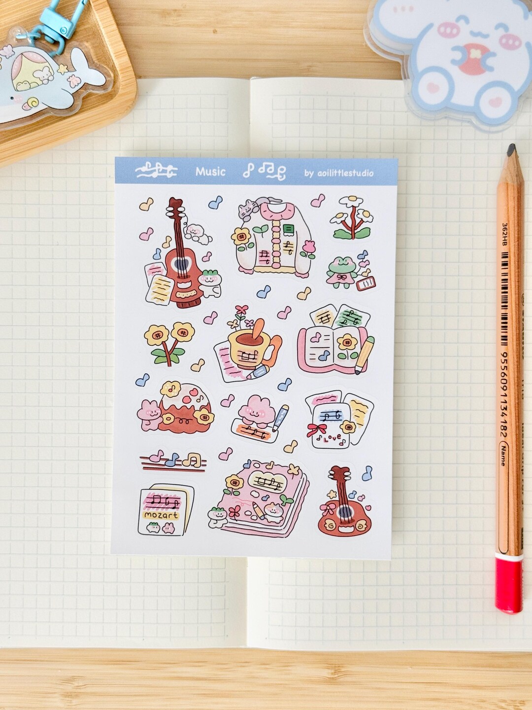 Music Sticker Sheet | Bullet Journal Stickers, Cute Planner Stickers ...