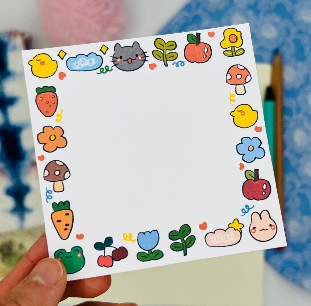 Happy Random Cute Doodles Memo Sheets Loose Memo Sheets Note Paper ...