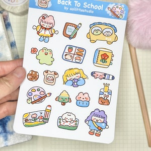Back to School Sticker Sheet Bullet Journal Stickers, Cute Planner ...