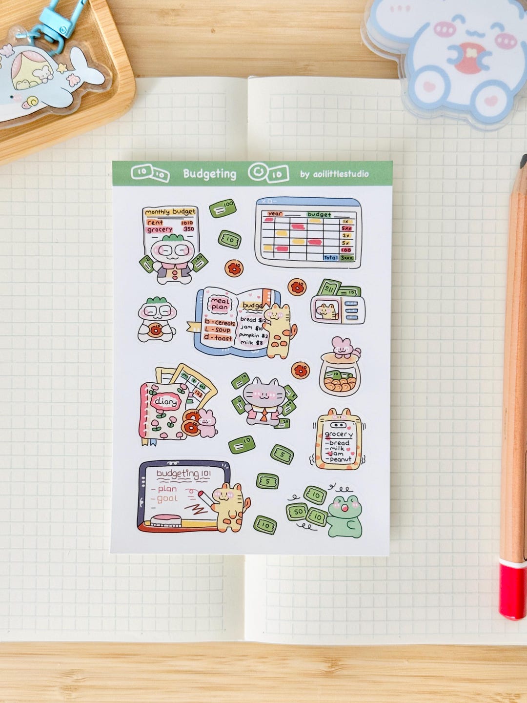 Budgeting Sticker Sheet | Bullet Journal Stickers, Cute Planner ...