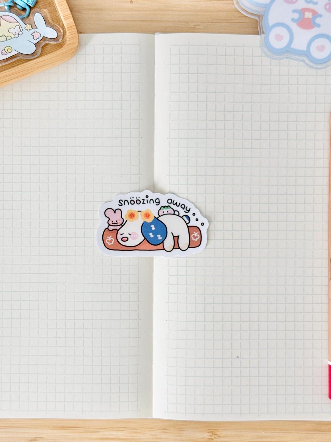 Snoozing Away Snoop Sticker | Smooth Matte Lamination Sticker, Laptop ...