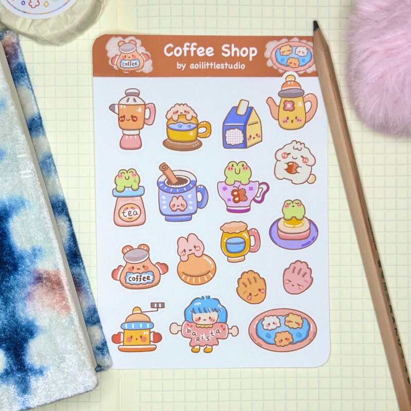 Cute Coffee Stickers - Etsy