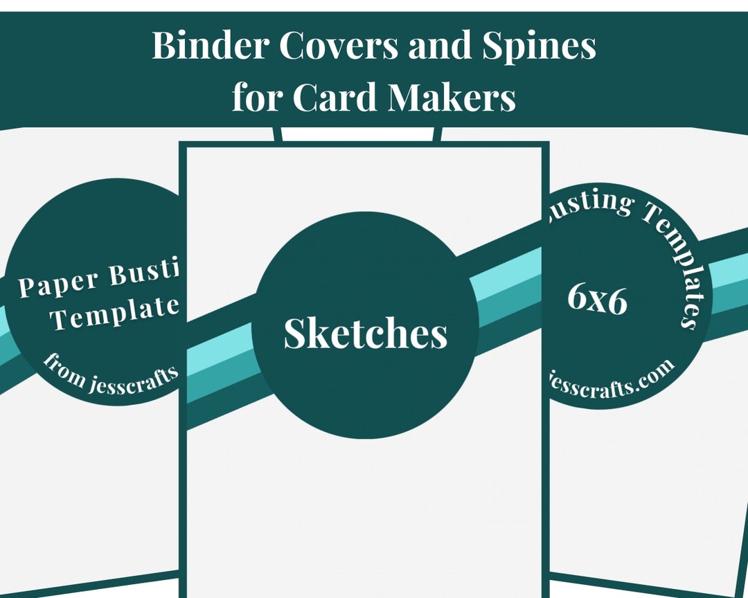 Binder Covers for Crafter Bundle Teal Craft Room Organization for Paper ...
