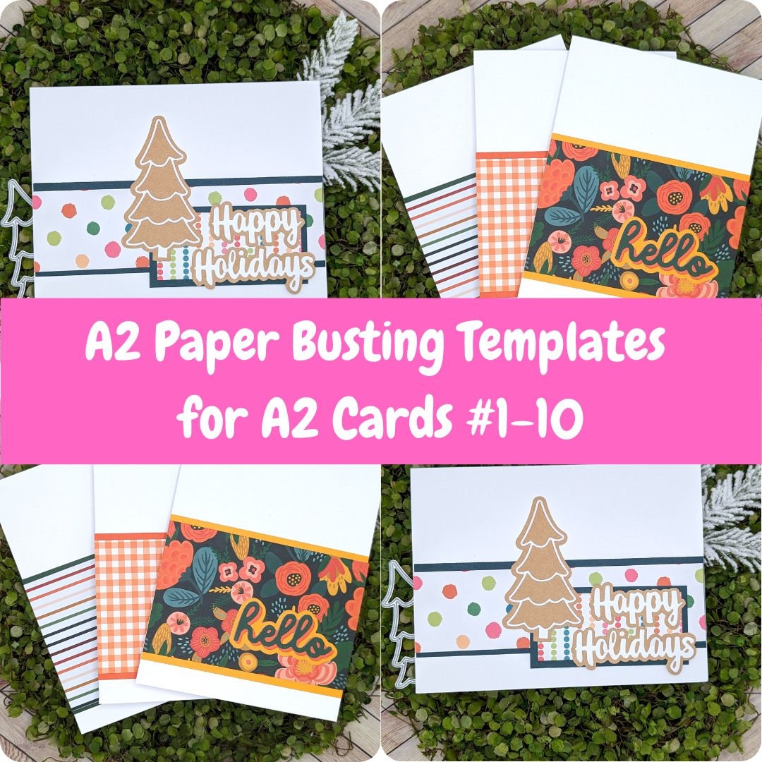 Card Sketches and Paper Busting Templates for A2 Paper and A2 Cards 1 ...