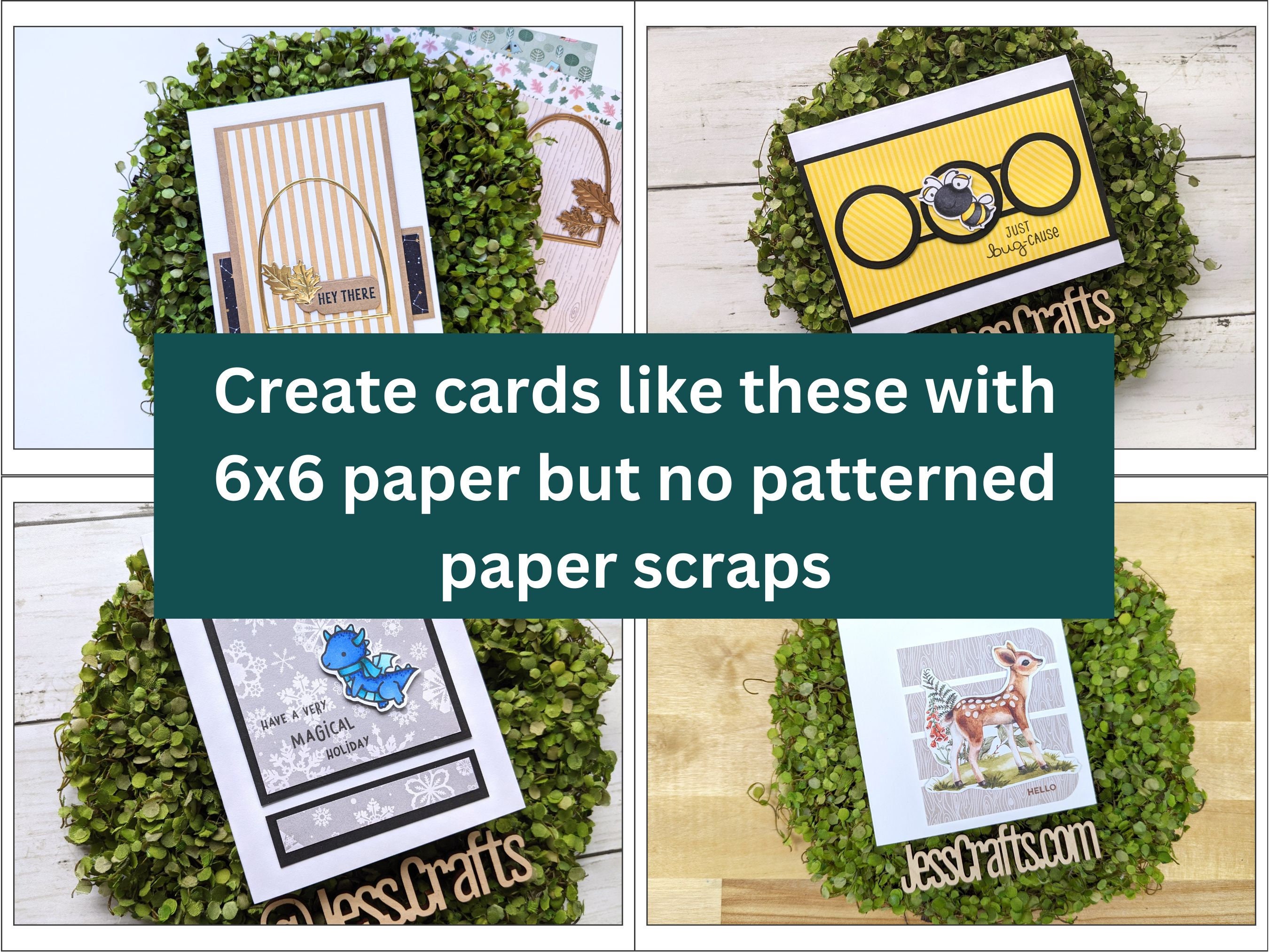 Card Sketches and Paper Busting Templates for 6x6 Paper and A2 - Etsy