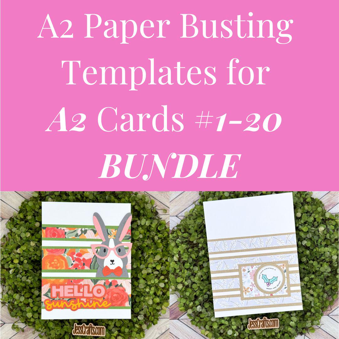 Card Sketches and Paper Busting Templates for A2 Paper and A2 Cards 1 ...