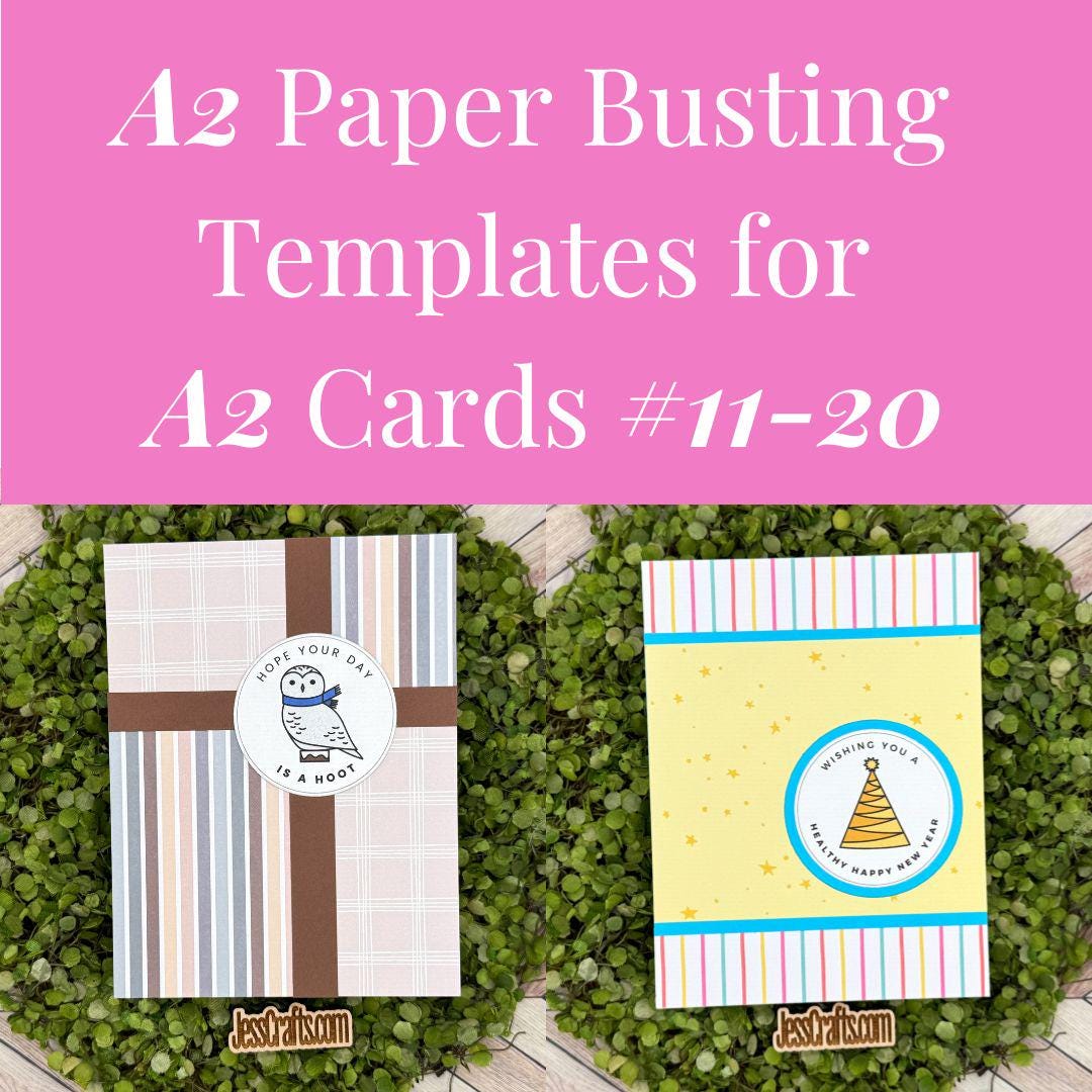 Card Sketches and Paper Busting Templates for A2 Paper and A2 Cards 11 ...