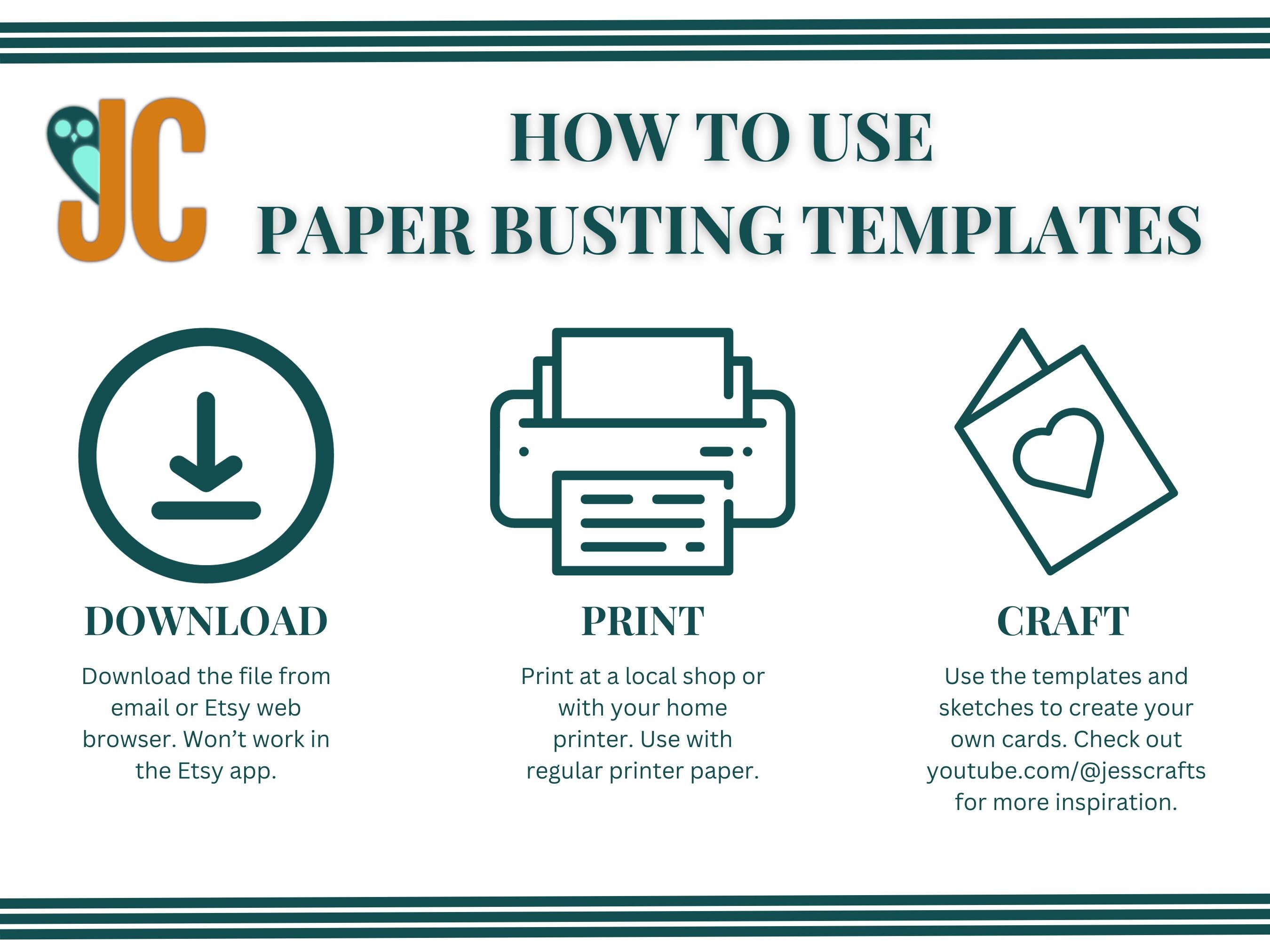 Card Sketches and Paper Busting Templates for 12x12 Paper and A2 Cards ...