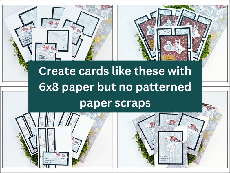 Card Sketches and Paper Busting Templates for 6x8 Paper and A2 - Etsy