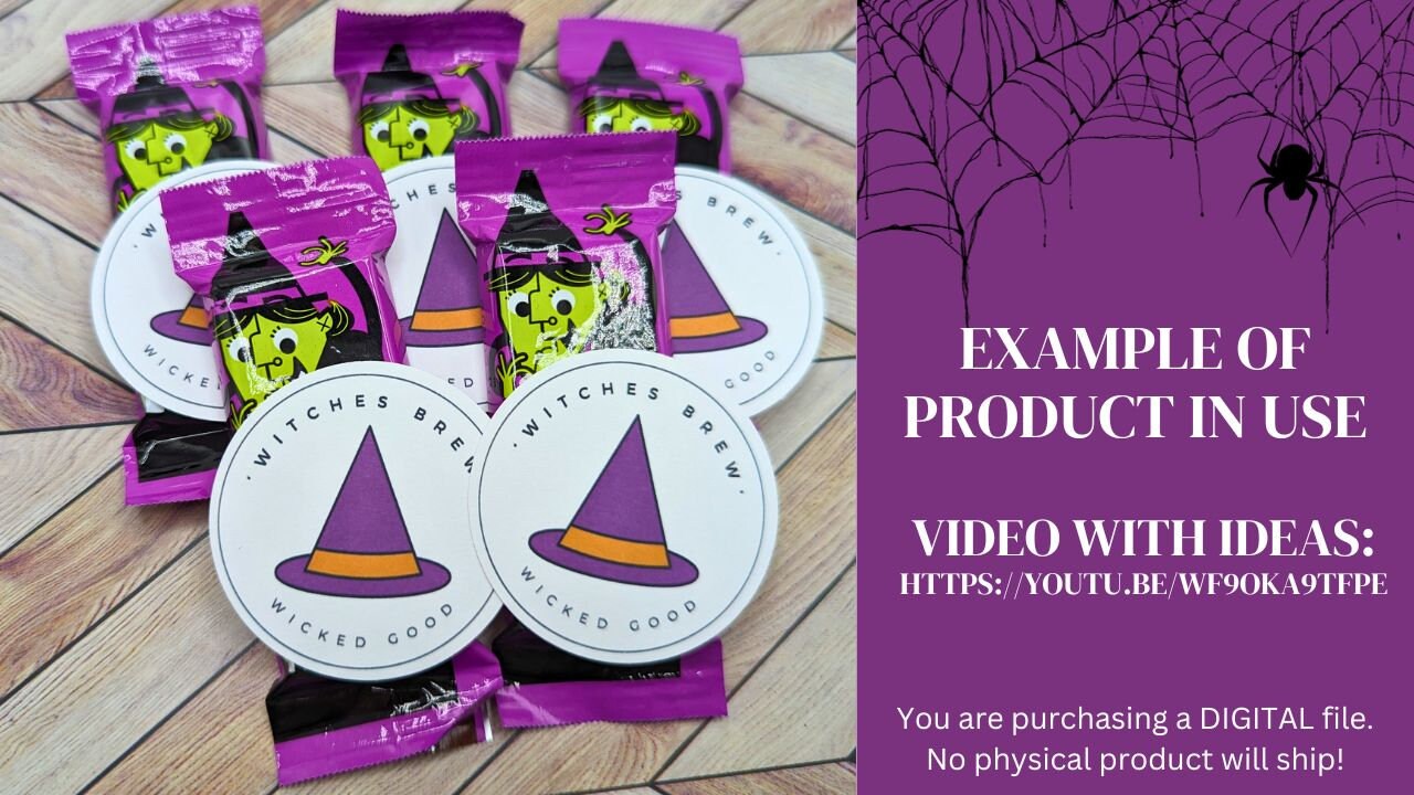Halloween Treat Tags for Kids Printable Halloween Party Favors Fall ...