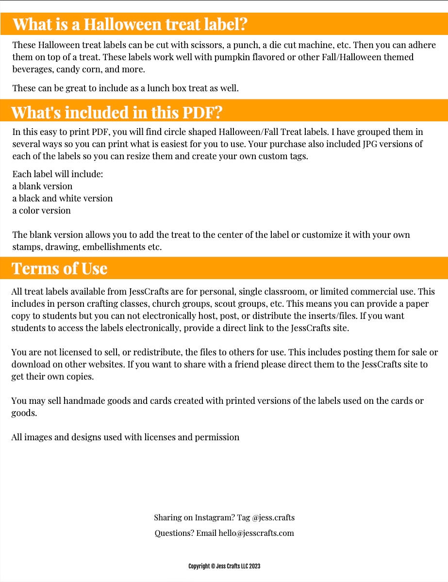 Halloween Treat Tags for Kids Printable Halloween Party Favors - Etsy