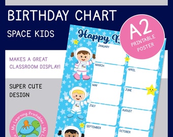 Birthday chart | Etsy