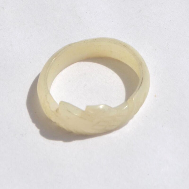 Carved Shell Ring - Etsy