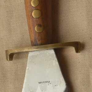 Nice Vintage Pakistan Short Sword Dagger Knife With Walnut Wooden ...