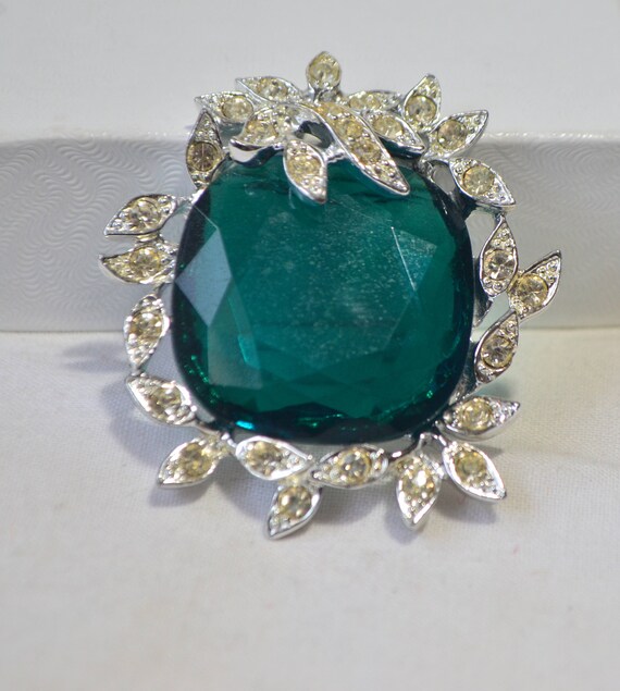 Vintage Sarah Coventry Emerald Green Crystal Swarovsk… - Gem