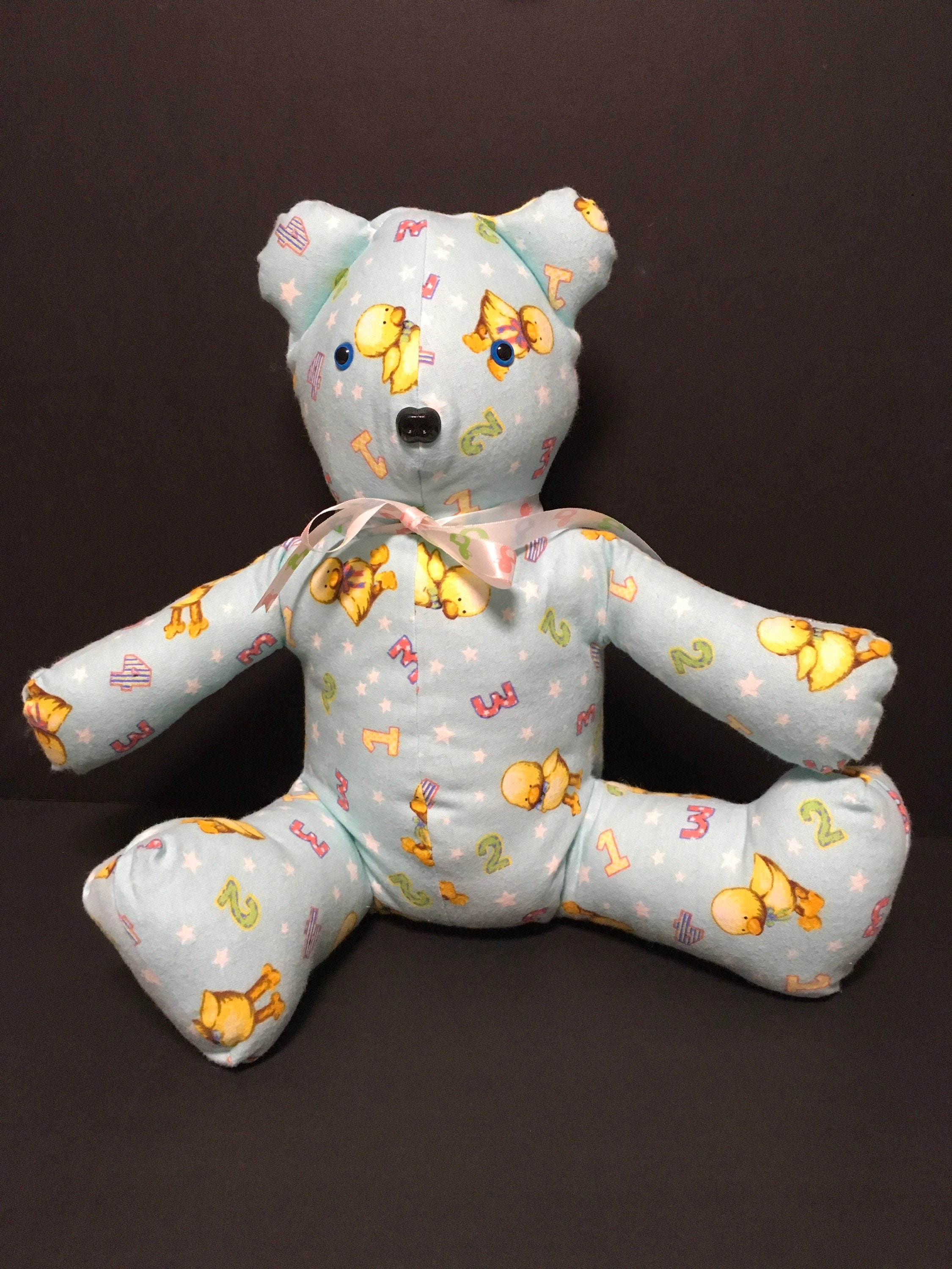Homemade Fabric Teddy Bear Etsy