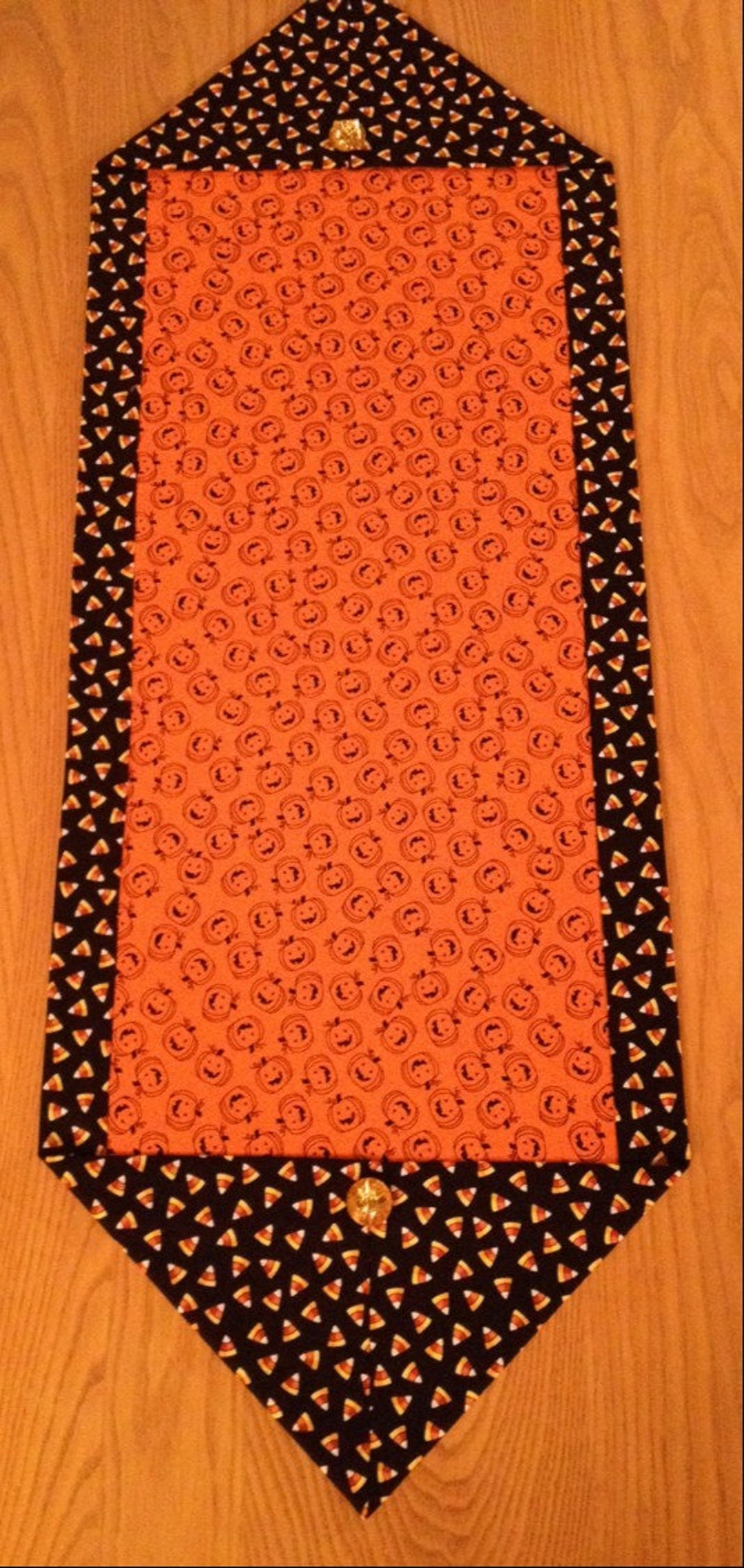 Halloween Jack O'lantern/candy Corn Table Runner - Etsy