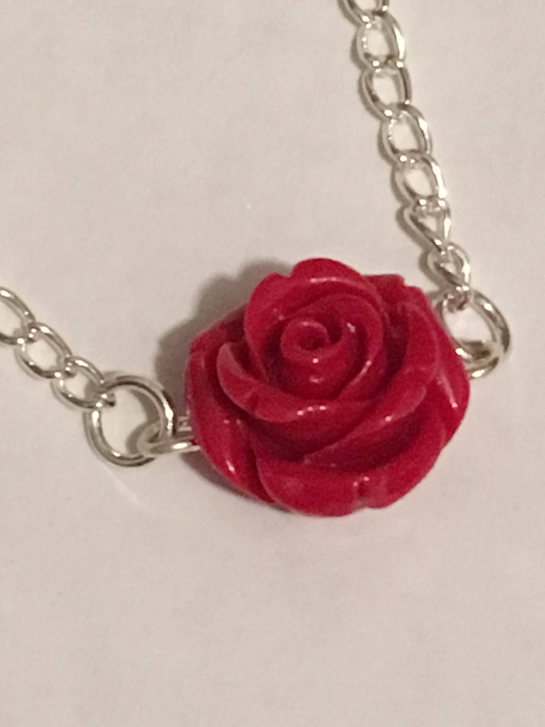Forever Rose Necklace - Etsy