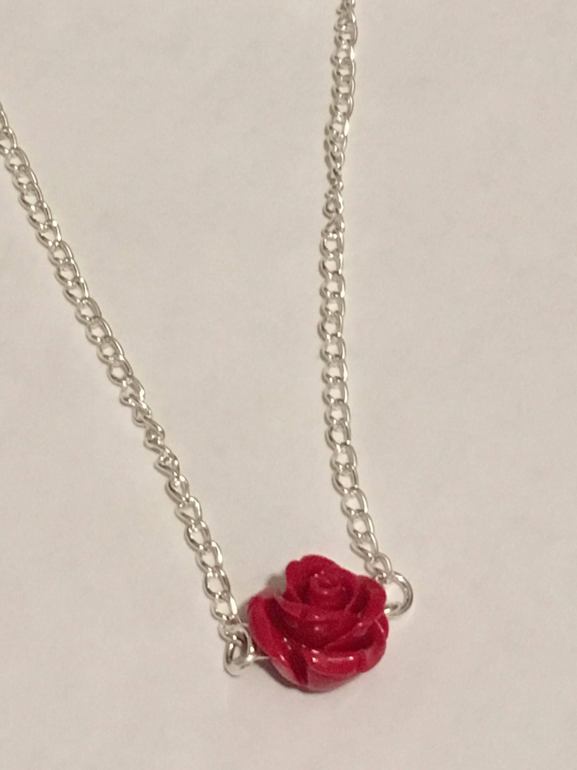 Forever Rose Necklace - Etsy
