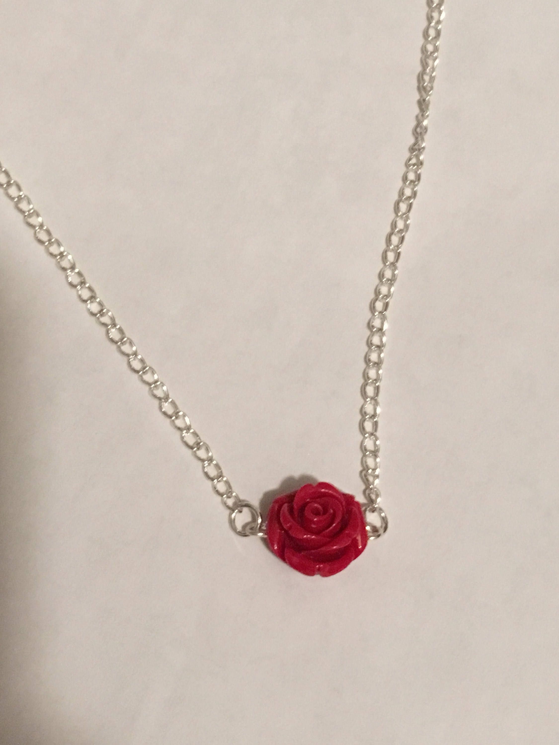 Forever Rose Necklace - Etsy