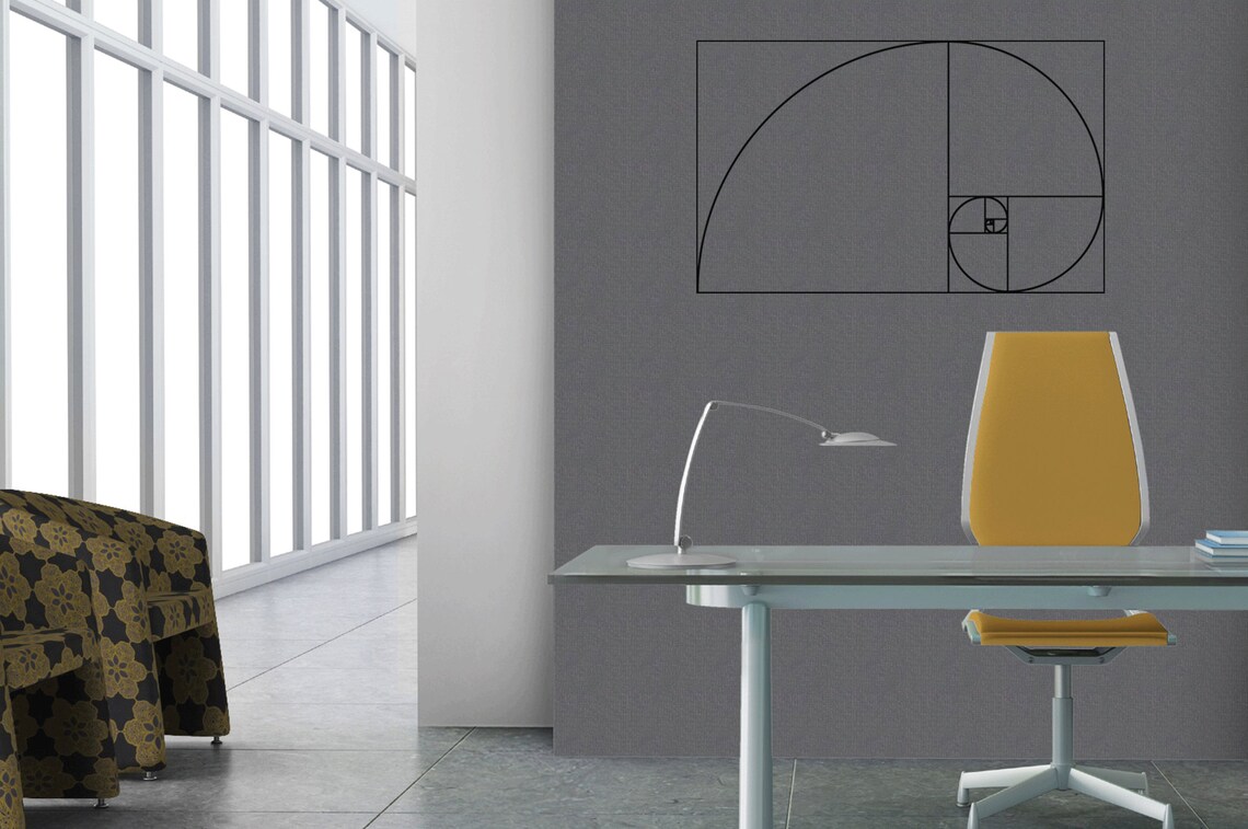 Fibonacci Spiral Vinyl Decal | Etsy