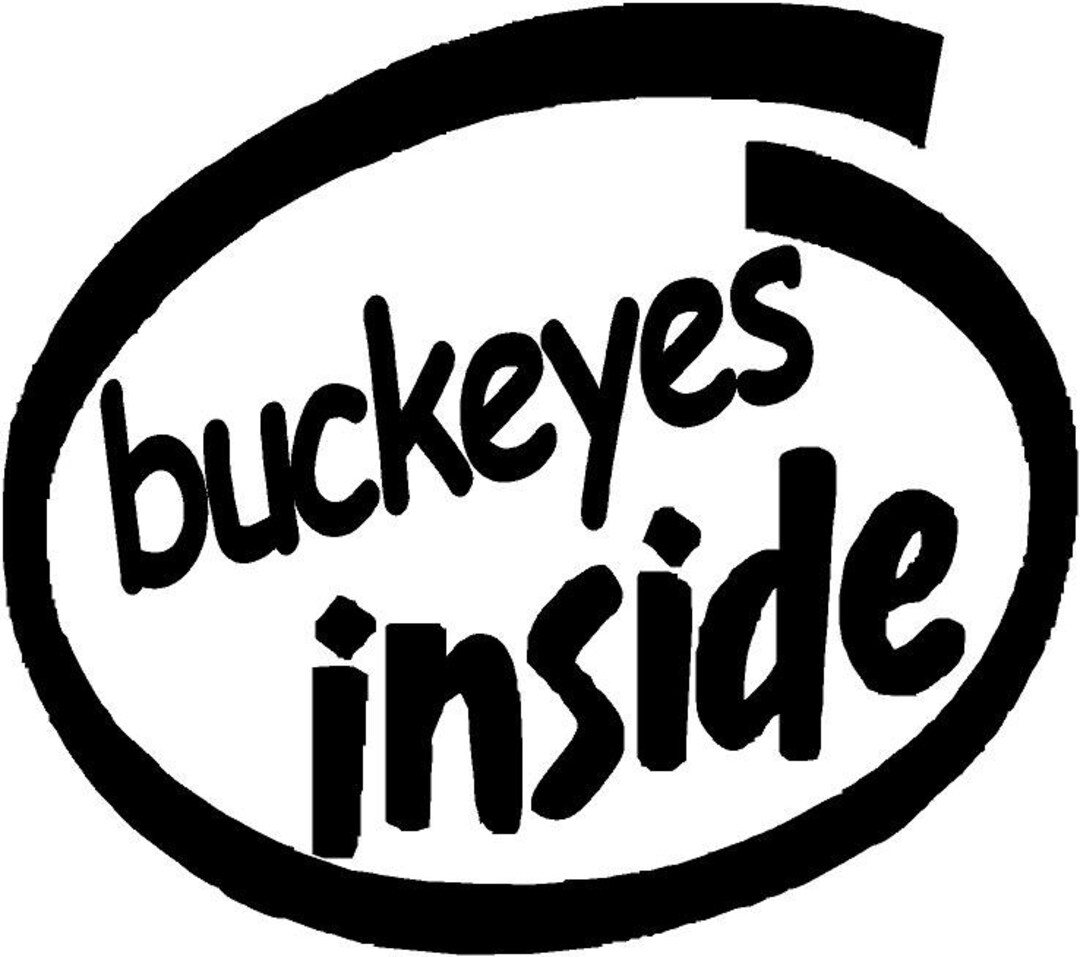 Buckeyes Inside Vinyl Decal/sticker - Etsy