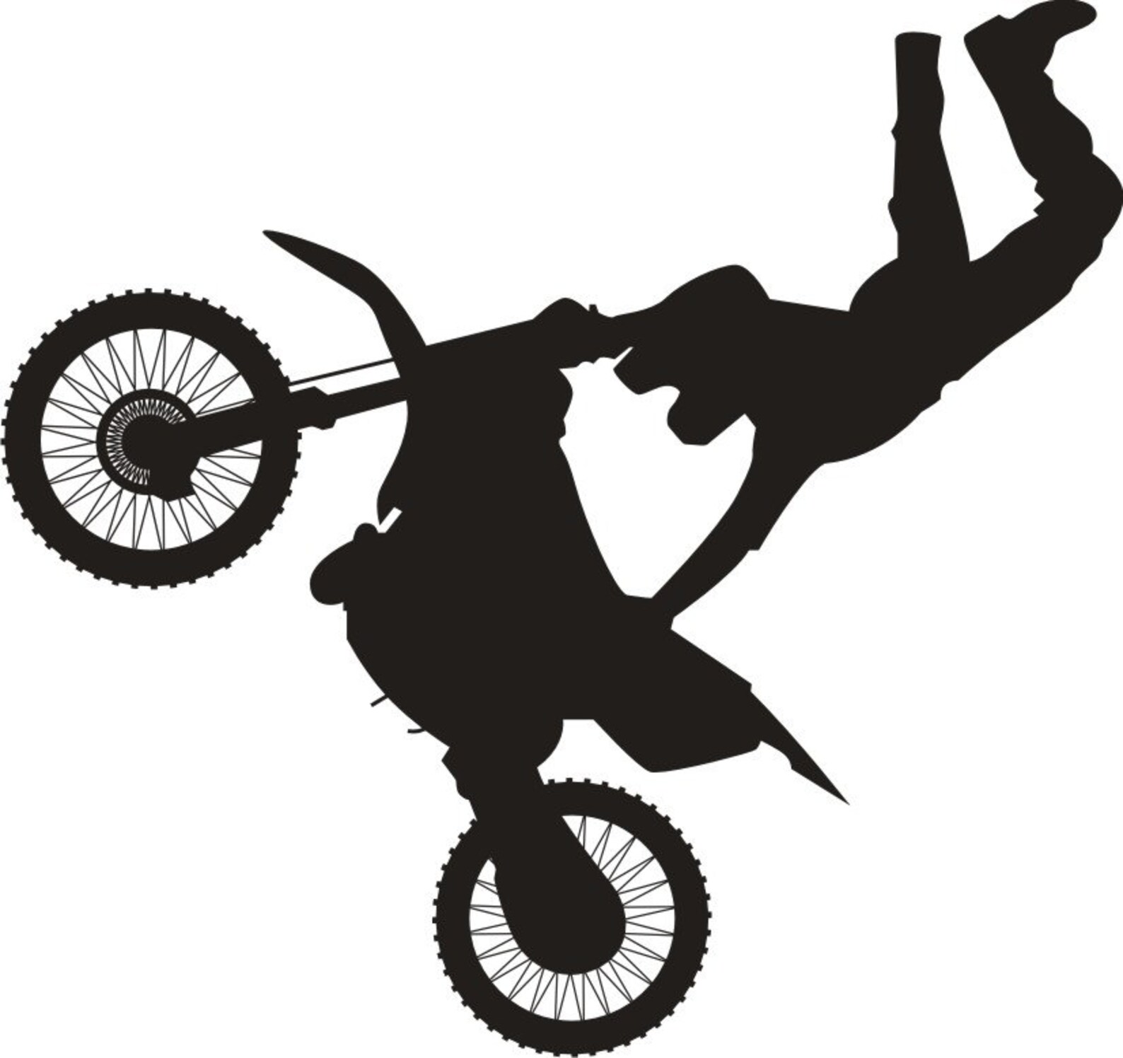 Motocross Bike Jump Vinyl Decal/sticker - Etsy