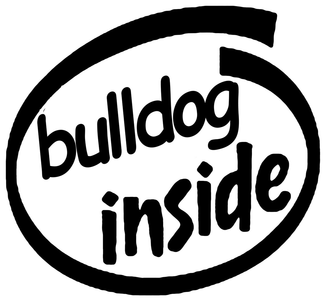 Bulldog Inside Vinyl Decal/sticker - Etsy