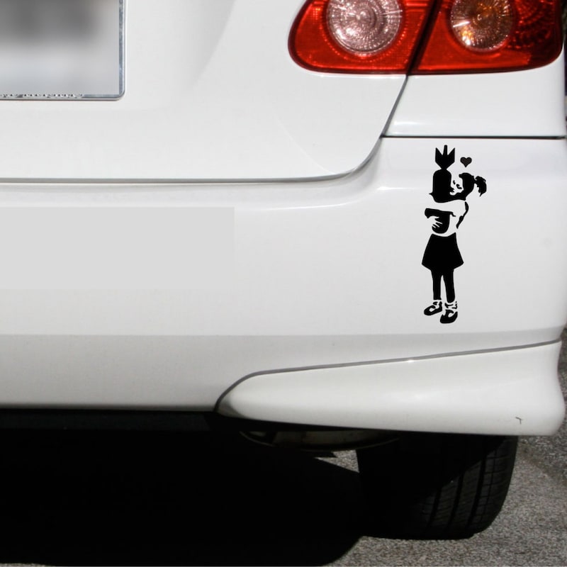 Banksy Car Decal - Etsy