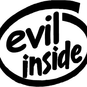 Evil Inside Vinyl Decal/sticker - Etsy