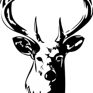 Buck Head Vinyl Decal/sticker - Etsy