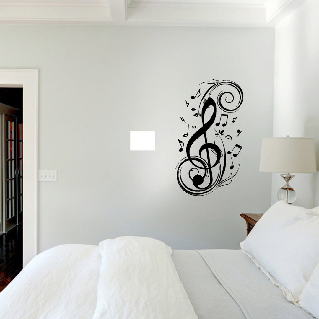 Music Note V.3 Vinyl Decal/sticker - Etsy