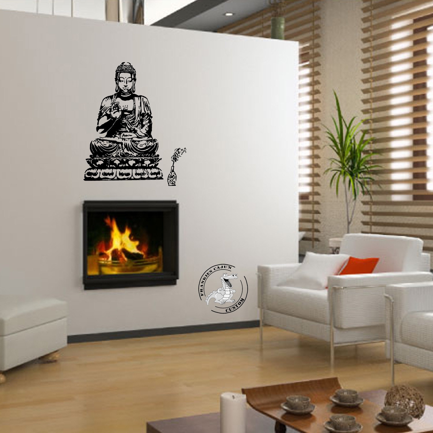 Sitting Buddha Vinyl Wall Laptop Decal/sticker | Etsy