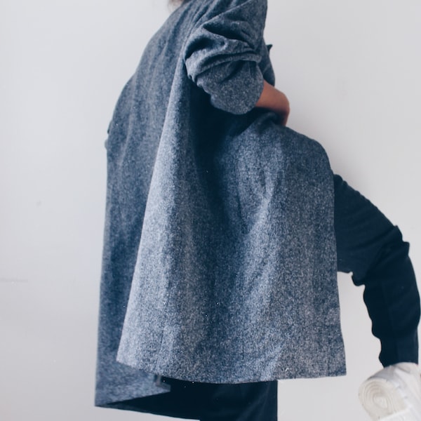 Grey Wool Coat - Etsy