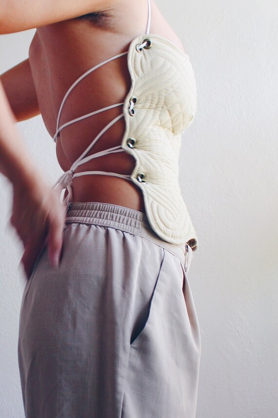 Y2kharleydavidson upcycled corset - Gem
