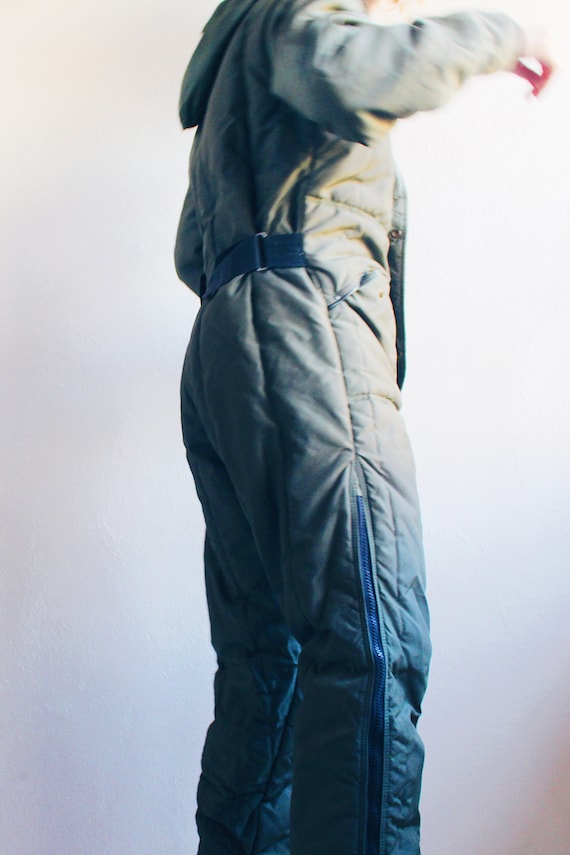 Retro Utility Wear! Vintage 1970s Quilted Ski Suit – … - Gem