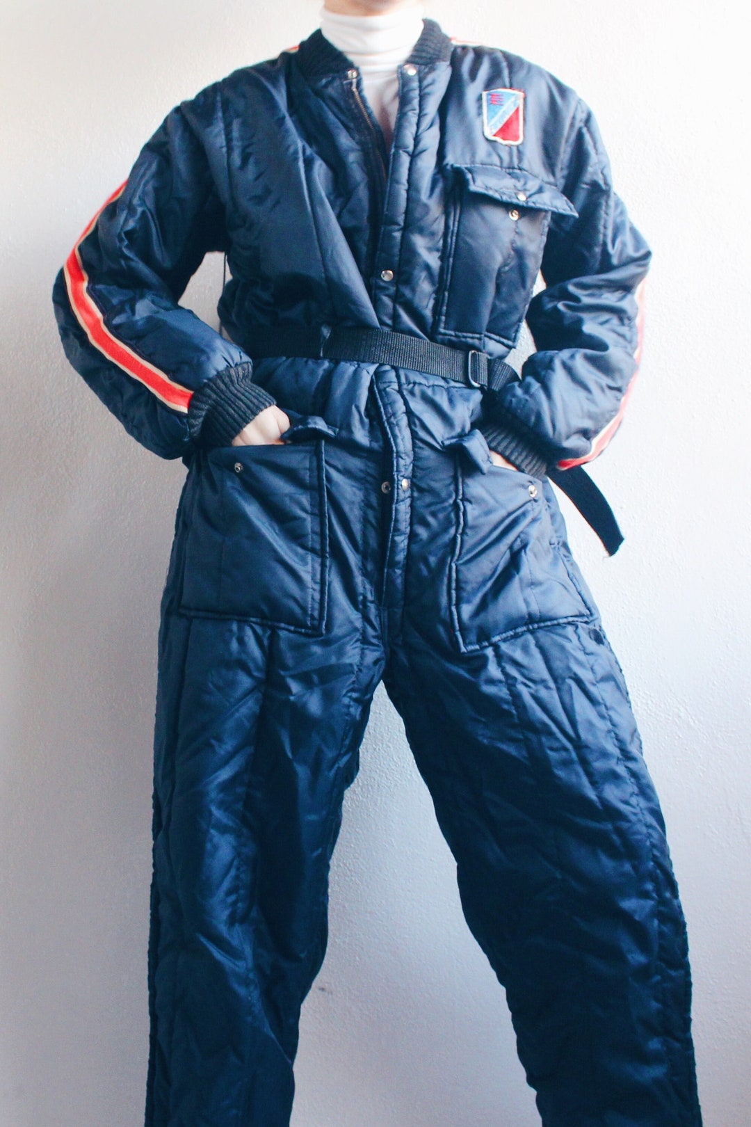 Retro Slope Alert! Vintage 1970s Quilted Ski Suit – Gorpcore Chic for ...