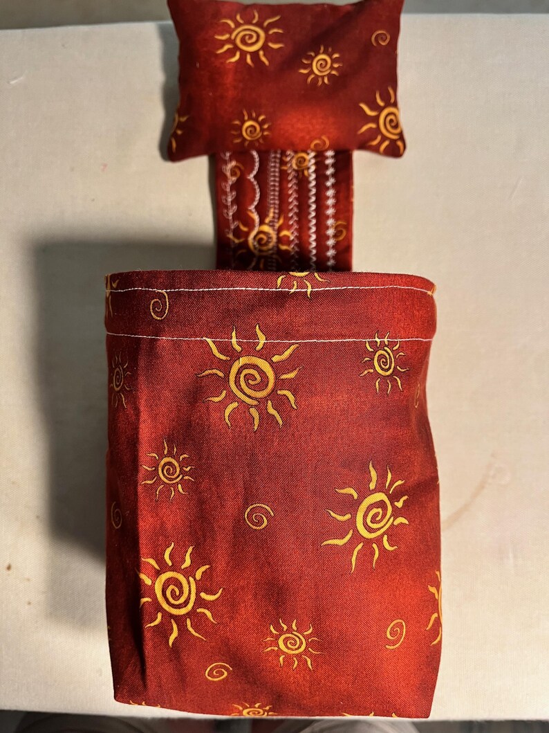 Thread Catcher Bag | Weighted Scrap Caddy for Sewing, Travel, RV ...