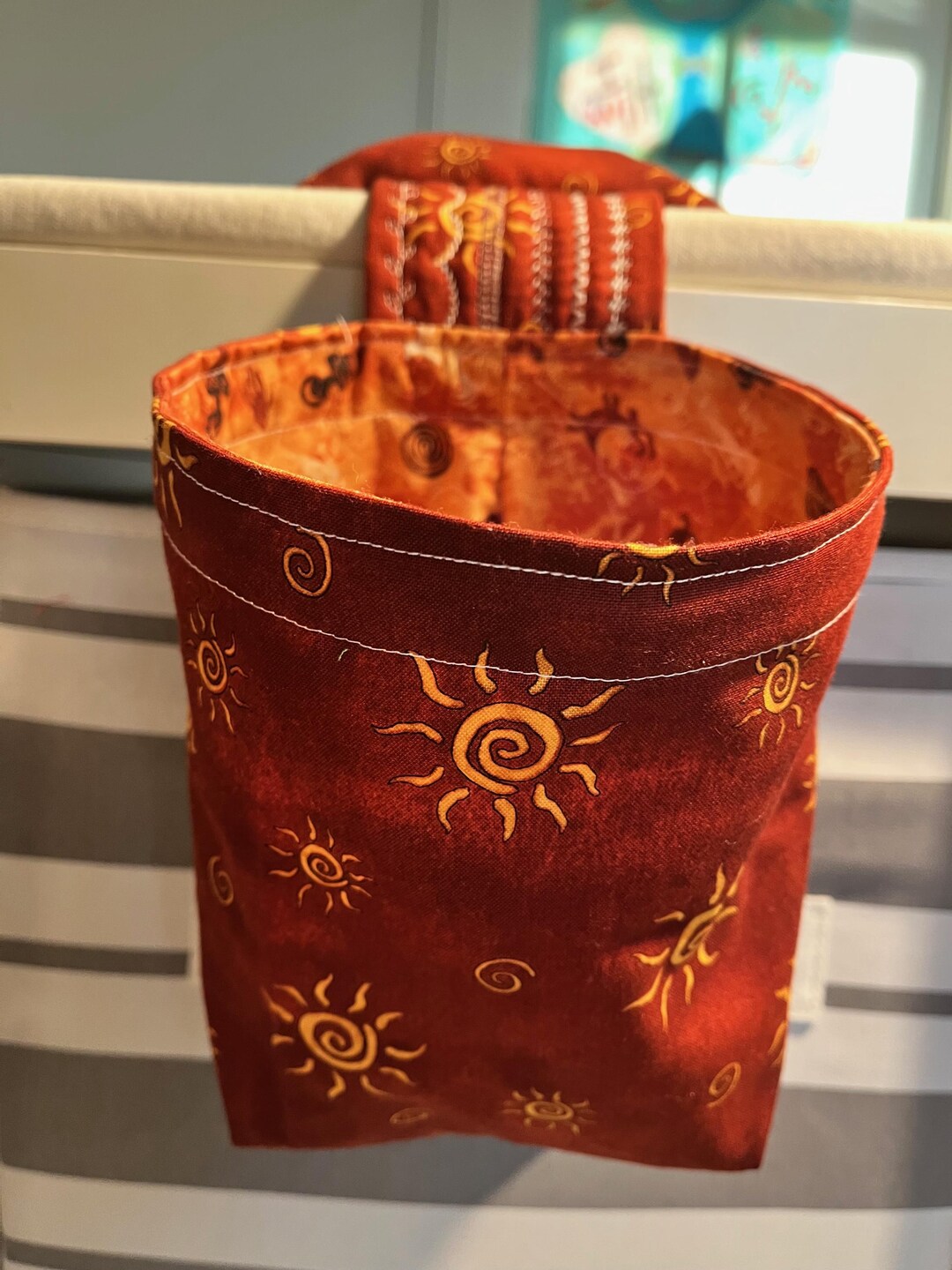 Thread Catcher Bag | Weighted Scrap Caddy for Sewing, Travel, RV ...