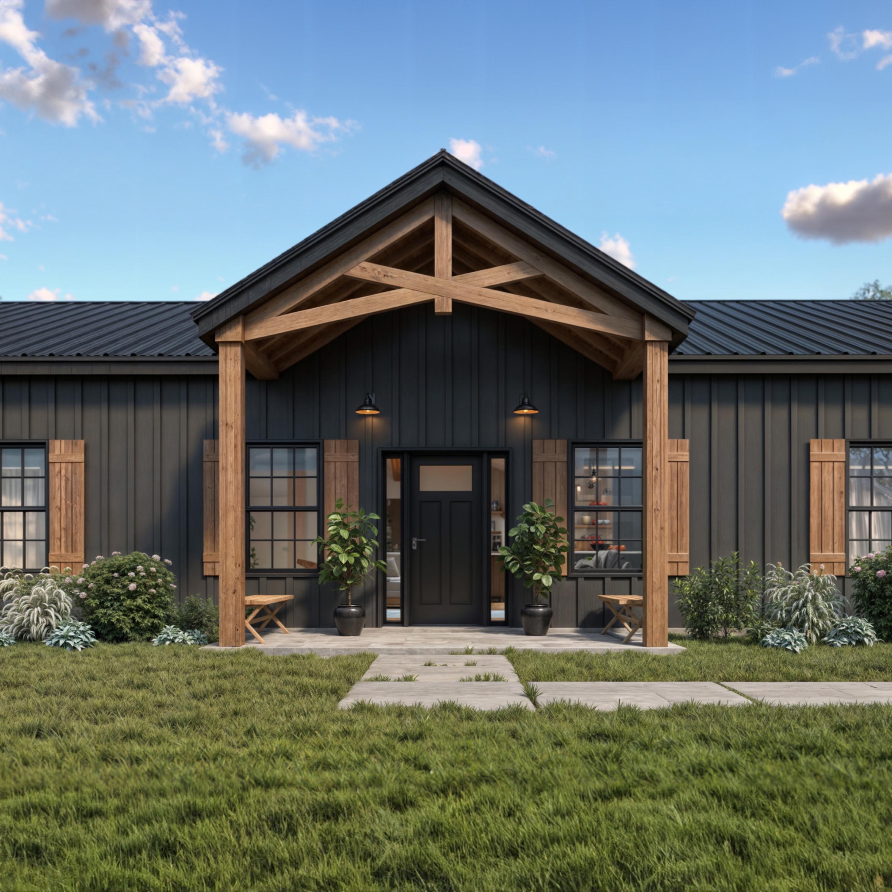 3 Bedroom Barndominium Modern Farmhouse Set of Plans | Digital Download ...