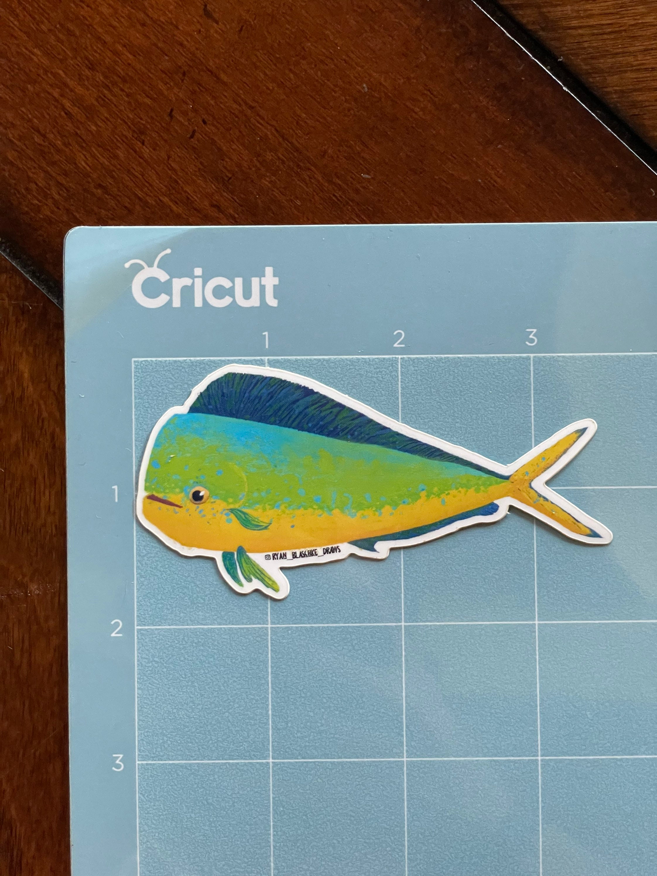 Mahi-mahi Fishing Sticker - Etsy