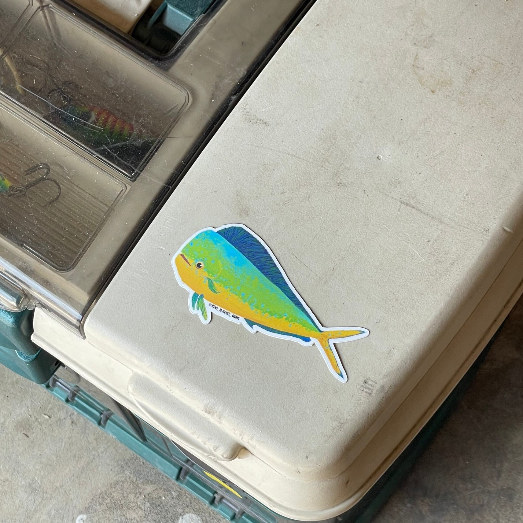 Mahi-mahi Fishing Sticker - Etsy