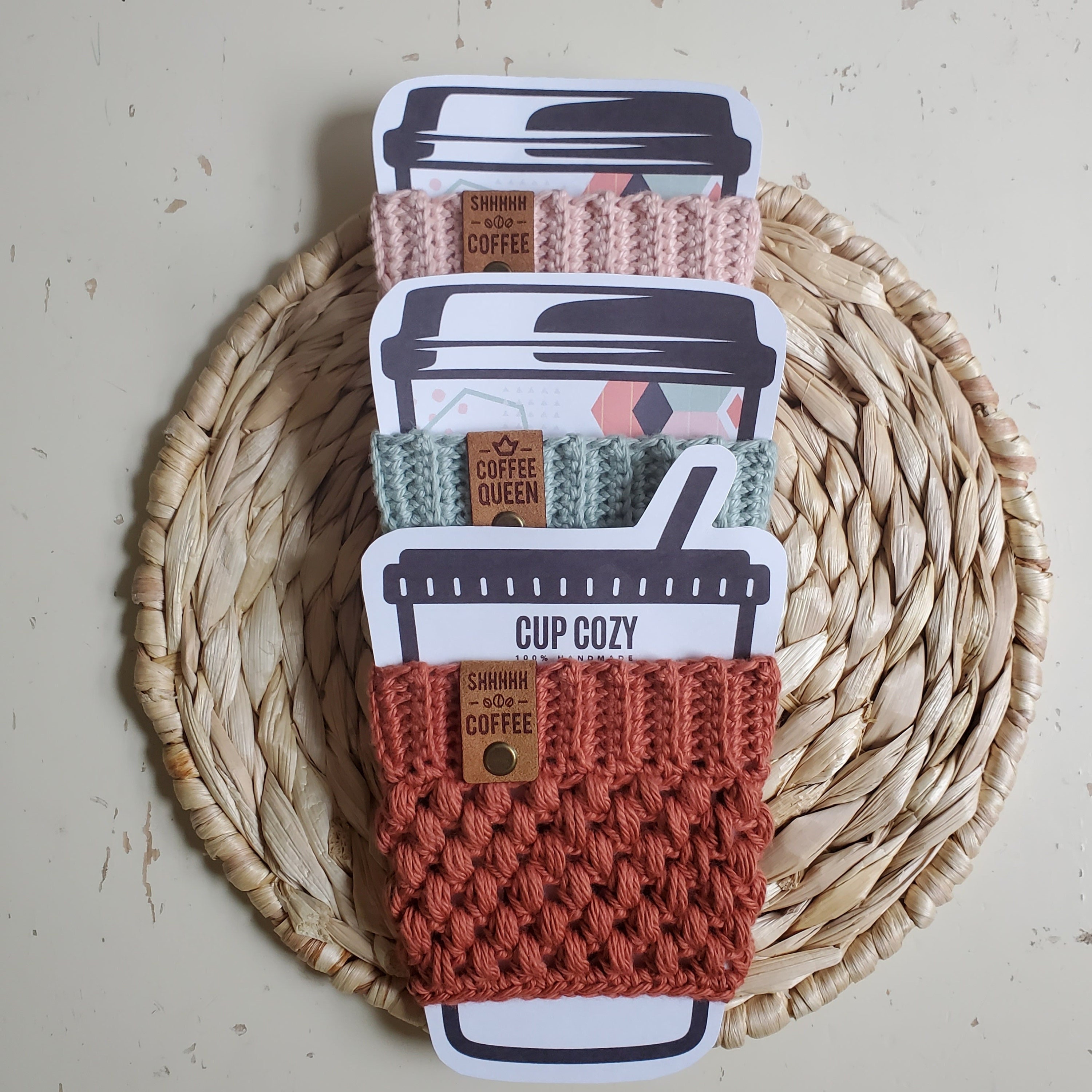 Cup Cozy, Coffee Cup Cozy,iced Coffee Cozy,crochet Cup Cozy,pink,rosy ...