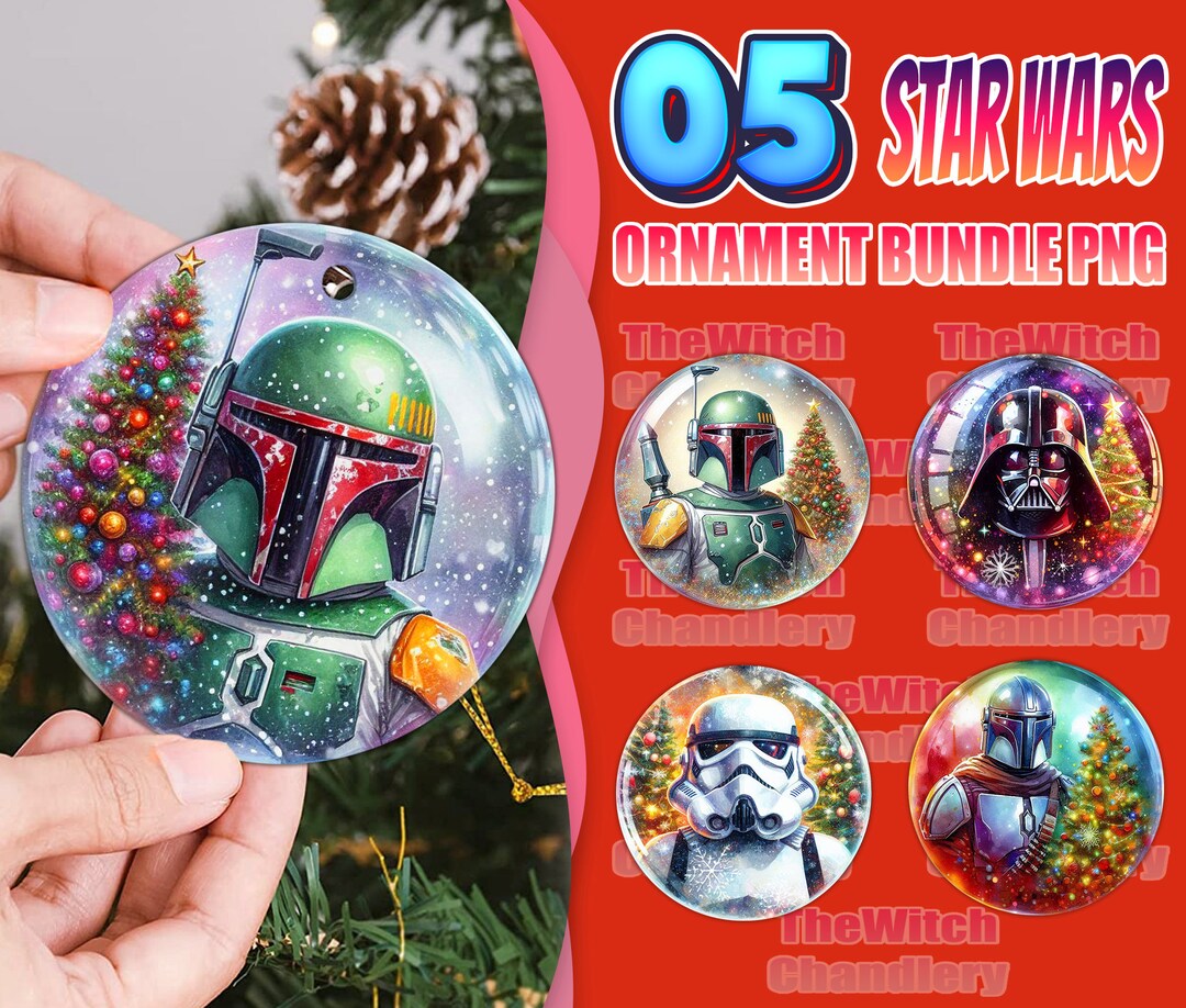 3D Space Wars Christmas Ornament Bundle PNG Christmas Movies - Etsy