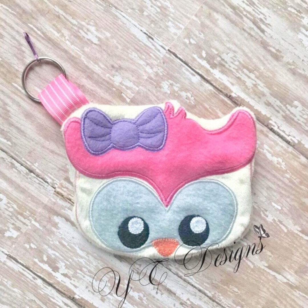Owl Coin Purse Owl Ith Bag DIGITAL EMBROIDERY FILE - Etsy