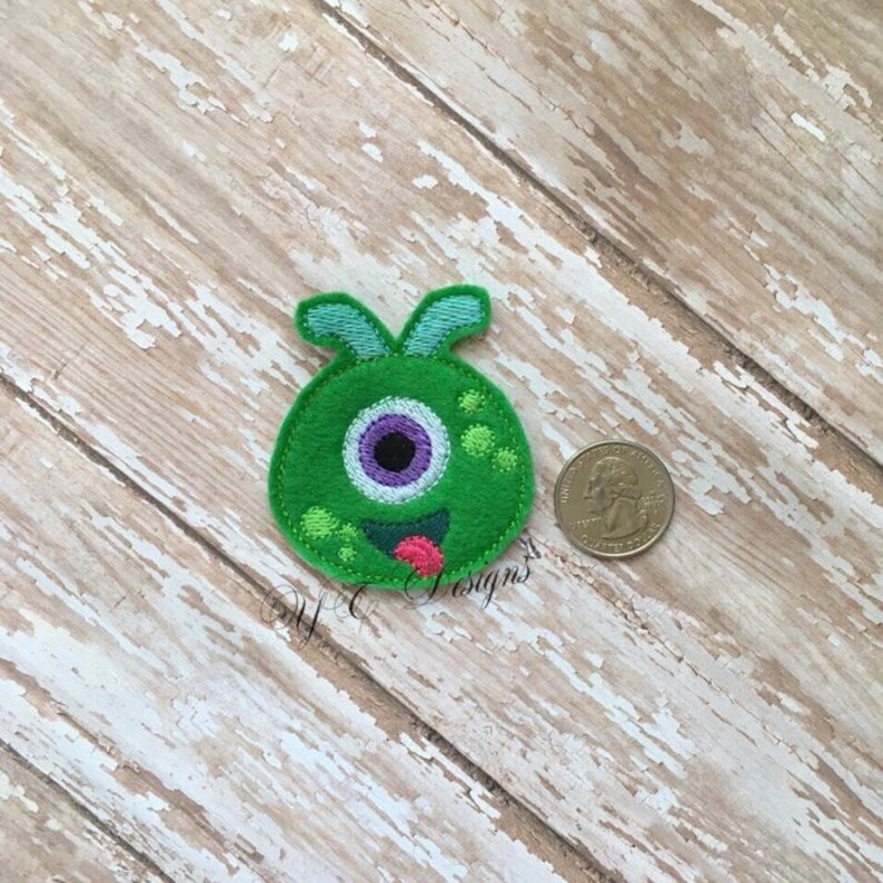 Monster Feltie Caterpillar Monster H Feltie Embroidery File - Etsy