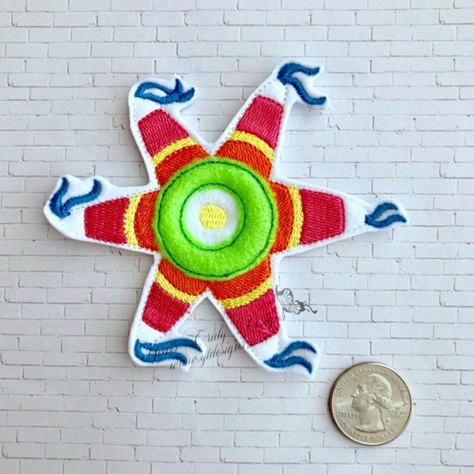 Party Star Pinata Feltie Embroidery File - Etsy