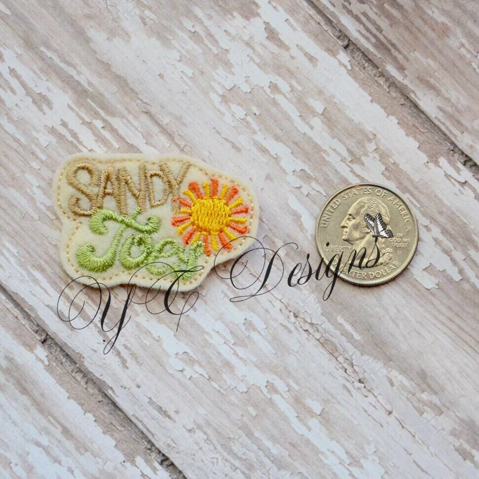 Sandy Toes Feltie Embroidery File - Etsy