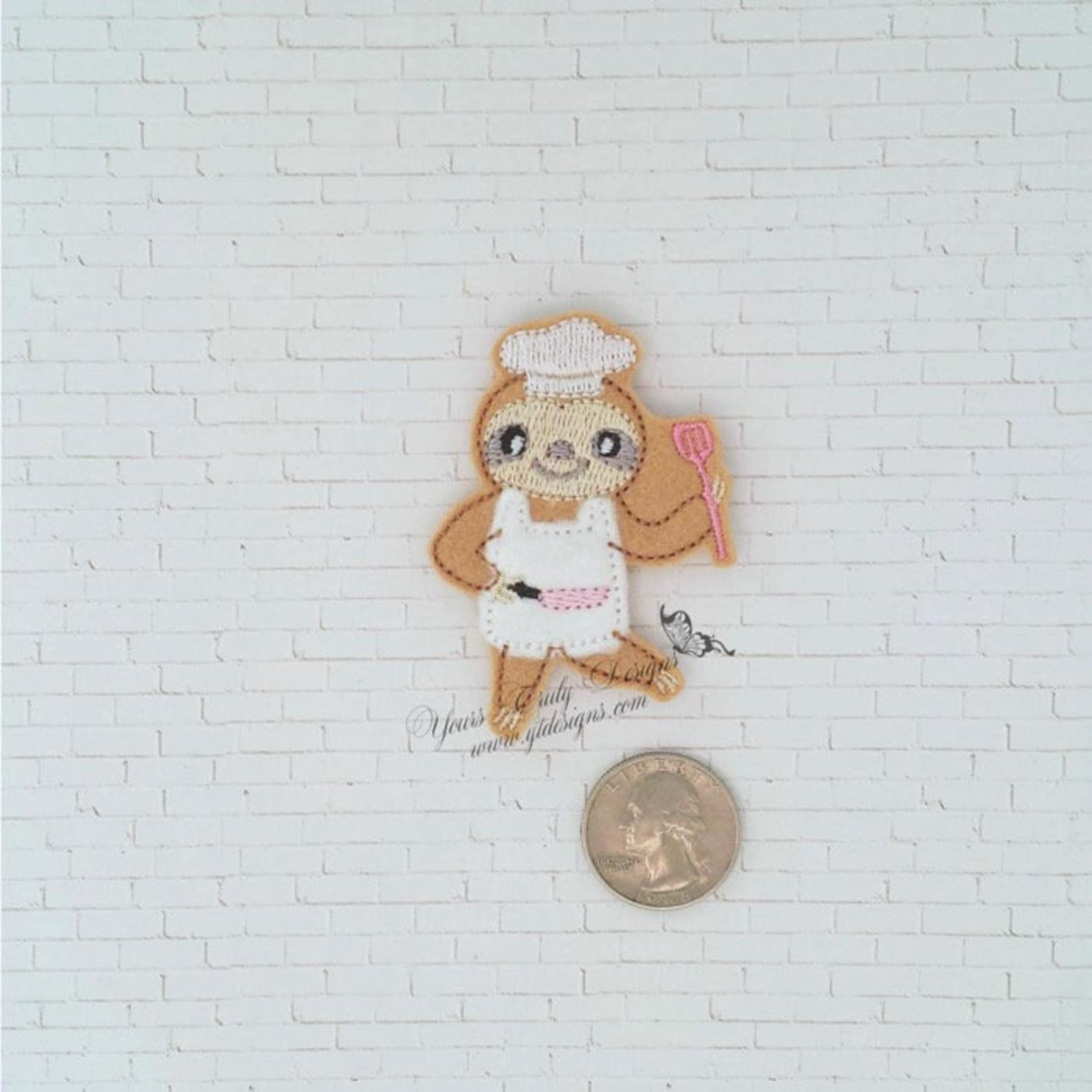 Sloth Baking Planner Cooking Sloth Feltie EMBROIDERY FILE - Etsy