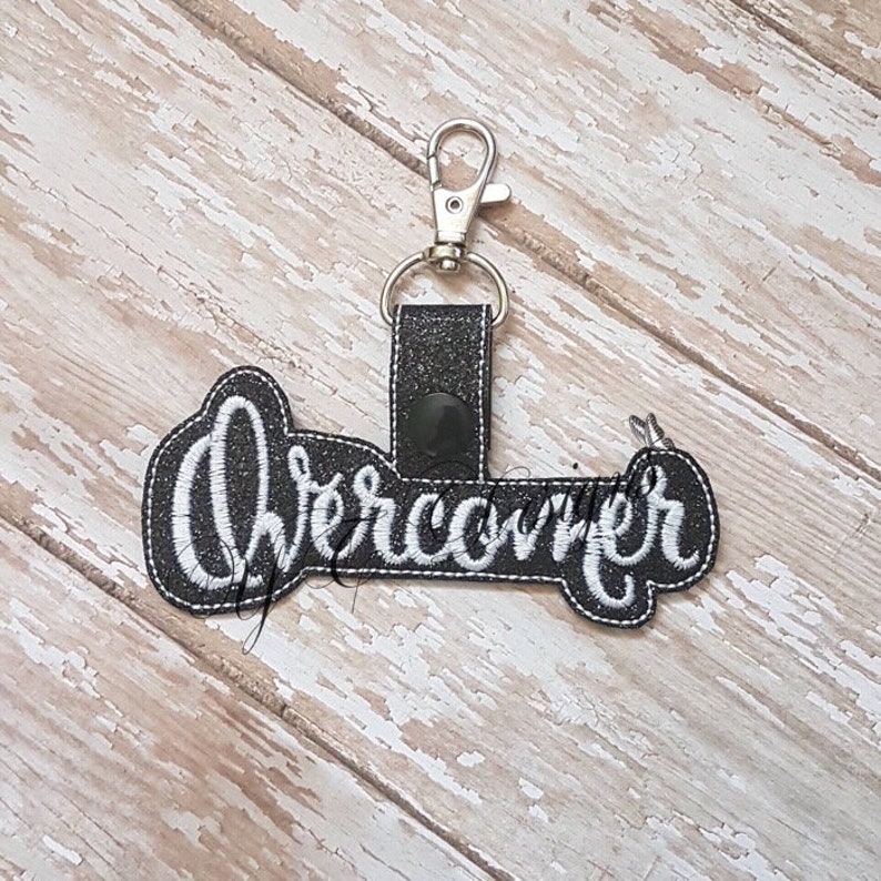 Overcomer Key Fob EMBROIDERY FILE - Etsy